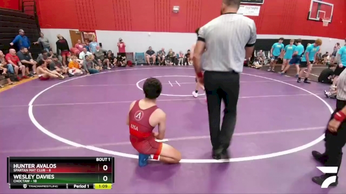 125 lbs Round 1 (6 Team) - Wesley Davies, Choctaw vs Hunter Avalos ...