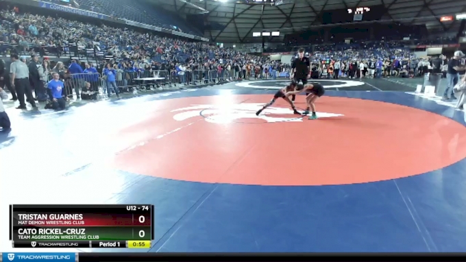 74 lbs 1st Place Match - Cato Rickel-Cruz, Team Aggression Wrestling ...