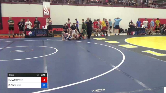 65 kg Consi Of 64 #2 - Nathan Lucier, New York vs Carter Tate, Spartan ...
