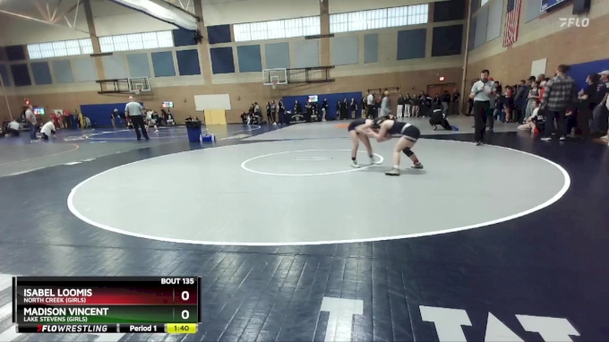 110lbs Champ. Round 2 - Isabel Loomis, North Creek (Girls) vs Madison ...