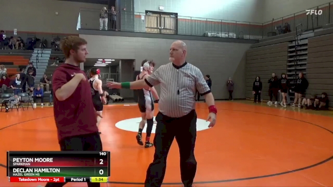 140 lbs Championship Bracket - Peyton Moore, Sparkman vs Declan ...
