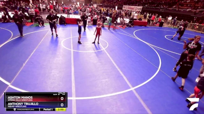 77 lbs Cons. Semi - Ashton Manos, Spring Hills Wrestling vs Anthony ...