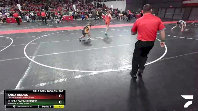 105 lbs Quarterfinal - Anna Krizan, Crass Trained Wrestling vs LuRae ...