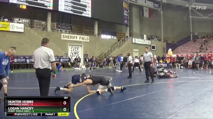 157 lbs Placement Matches (16 Team) - Logan Hancey, Embry-Riddle (Ariz ...