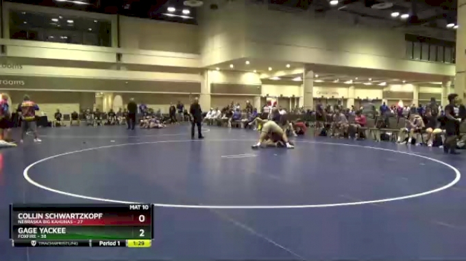 220 lbs Cross Bracket (8 Team) - Gage Yackee, Foxfire vs Collin ...