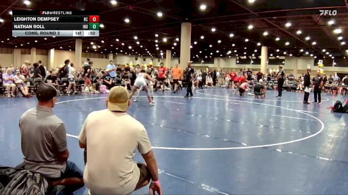 120 lbs Cons. Round 2 - Nathan Roll, Individual vs Leighton Dempsey ...