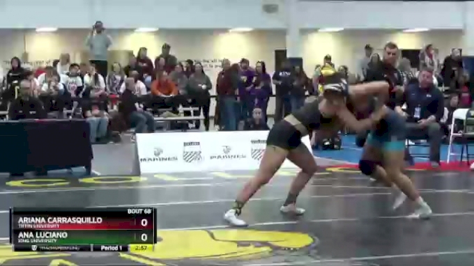 136 lbs Champ. Round 2 - Ana Luciano, King University vs Ariana ...