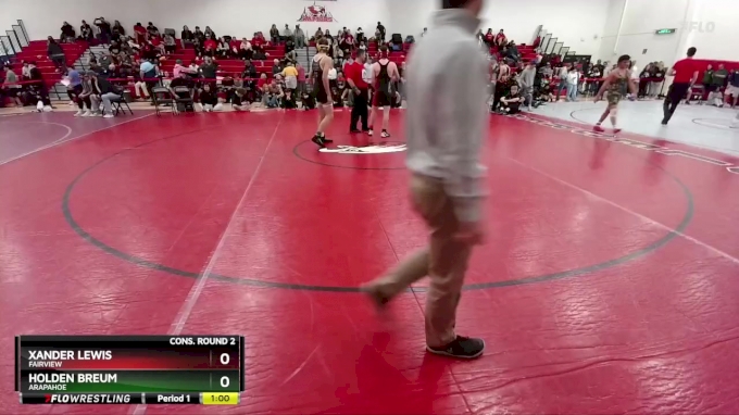 165 lbs Cons. Round 2 - Holden Breum, Arapahoe vs Xander Lewis, Fairview
