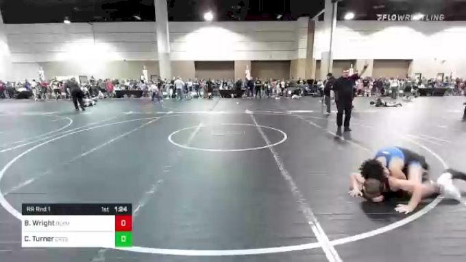 130 lbs Rr Rnd 1 - Braylon Wright, Olympia vs Cole Turner, Creeks WC