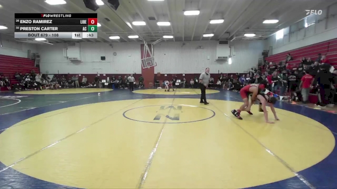 108 lbs Cons. Round 3 - Preston Carter, American Canyon vs Enzo Ramirez ...