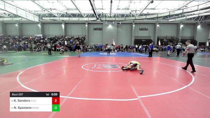 132 lbs Consi Of 16 #2 - Kolby Sanders, Ellis Tech vs Nicholas Spaziano ...