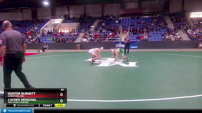 141 lbs 1st Place Match - Hunter Burnett, Augustana (SD) vs Cayden ...