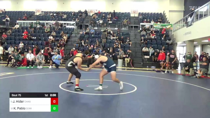 285 lbs Round Of 16 - Jonathan Hider, Chabot vs Kobe Pablo, Cerritos