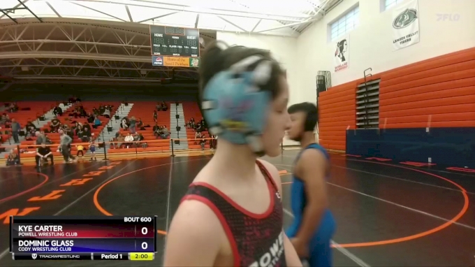 98-106 lbs Round 1 - Kye Carter, Powell Wrestling Club vs Dominic Glass ...
