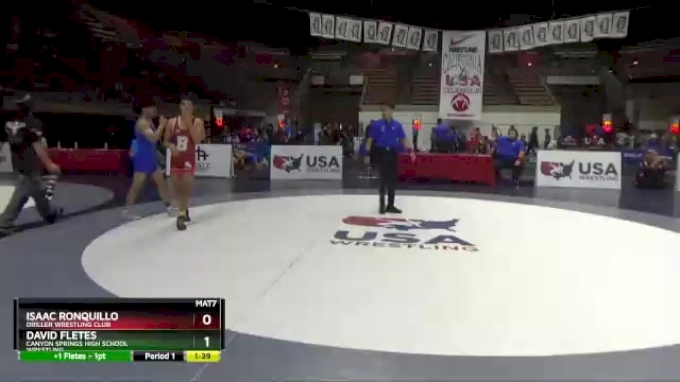 126 lbs Cons. Round 6 - Isaac Ronquillo, Driller Wrestling Club vs ...