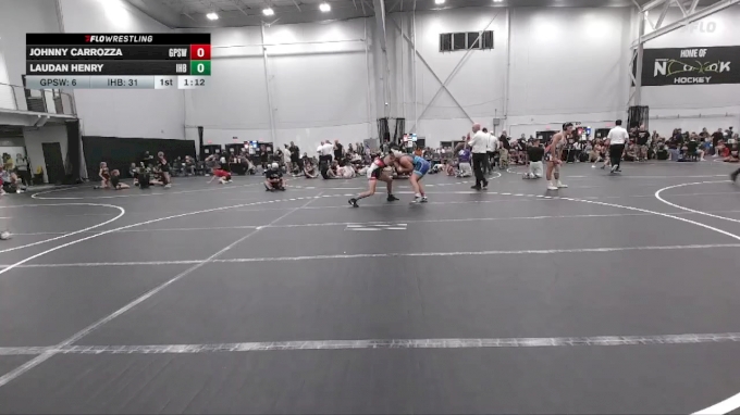 144 lbs Round 3 (6 Team) - Laudan Henry, Iron Horse Blue vs Johnny ...