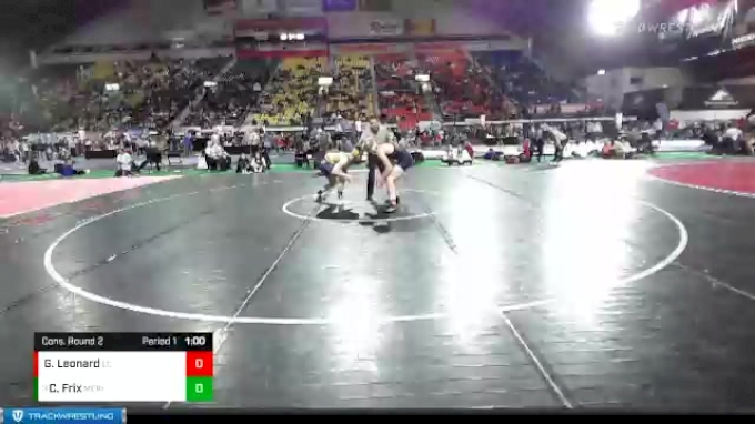 5A 160 lbs Cons. Round 2 - Caden Frix, Meridian vs Garrett Leonard ...
