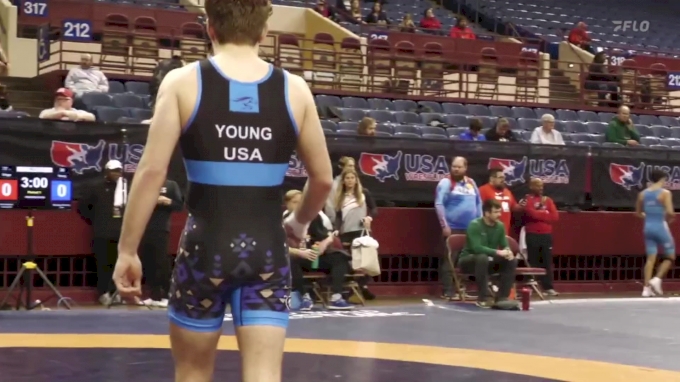 77 lbs Champ. Round 2 - Riley Briggs, NMU-National Training Center vs ...