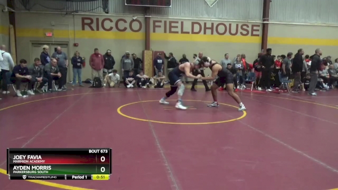 215 lbs Cons. Round 2 - Ayden Morris, Parkersburg South vs Joey Favia ...