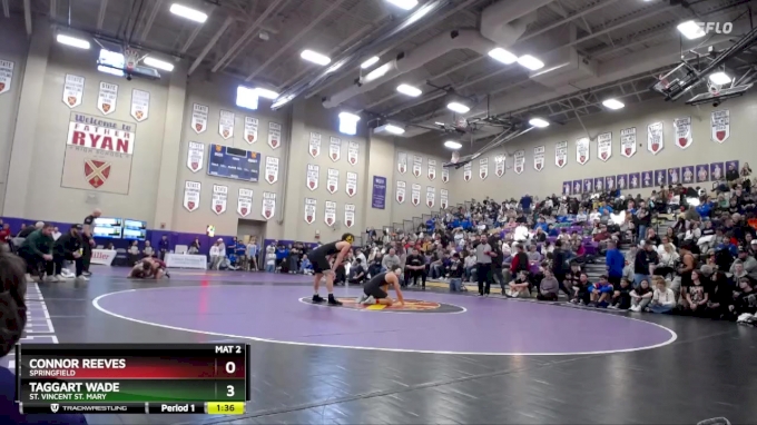 138 lbs Champ. Round 3 - Connor Reeves, Springfield vs Taggart Wade, St ...