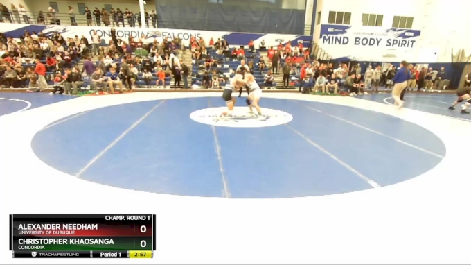 133 lbs Champ. Round 1 - Christopher Khaosanga, Concordia vs Alexander ...