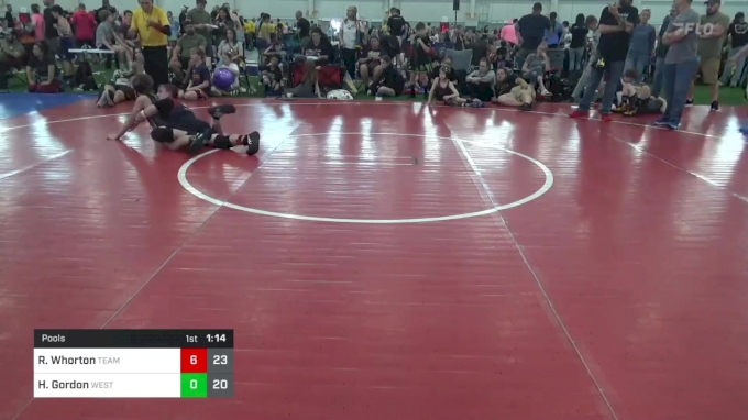 110 lbs Pools - Rj Whorton, Team Palmetto vs Hunter Gordon, West ...