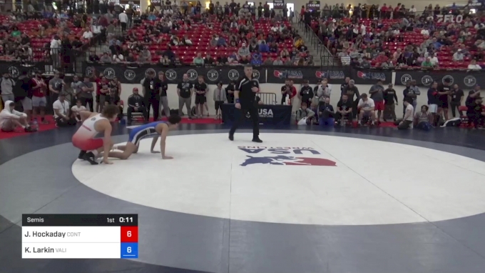 61 kg Semis - Jake Hockaday, Contenders Wrestling Academy vs Kyler ...
