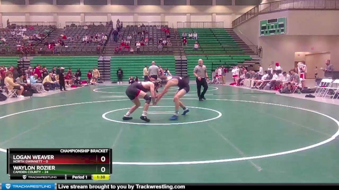 138 lbs Quarterfinals (8 Team) - Waylon Rozier, Camden County vs Logan ...