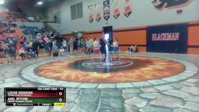 113 lbs Quarterfinal - Locke Sessions, Young Guns Nashville vs Axel ...