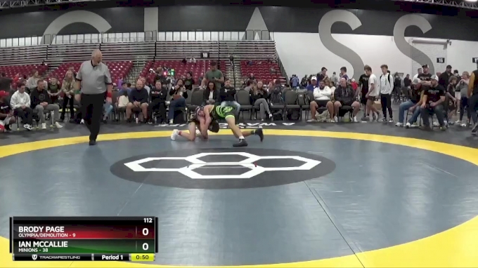 112 lbs Semis & 1st Wrestleback (8 Team) - Brody Page, Olympia ...