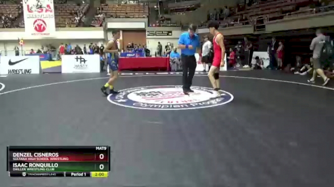 126 lbs Champ. Round 2 - Denzel Cisneros, Sultana High School Wrestling ...