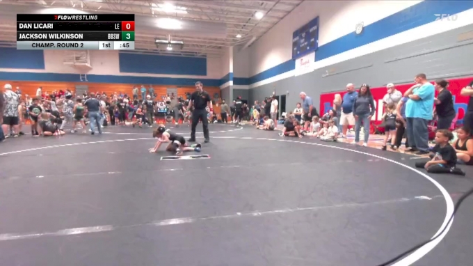 50 lbs Champ. Round 2 - Dan Licari, James Island Youth Wrestling vs ...