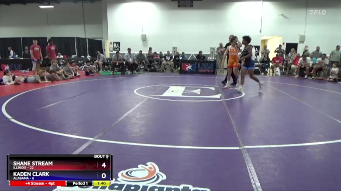 110 lbs Quarters & 1st Wb (16 Team) - Shane Stream, Illinois vs Kaden ...