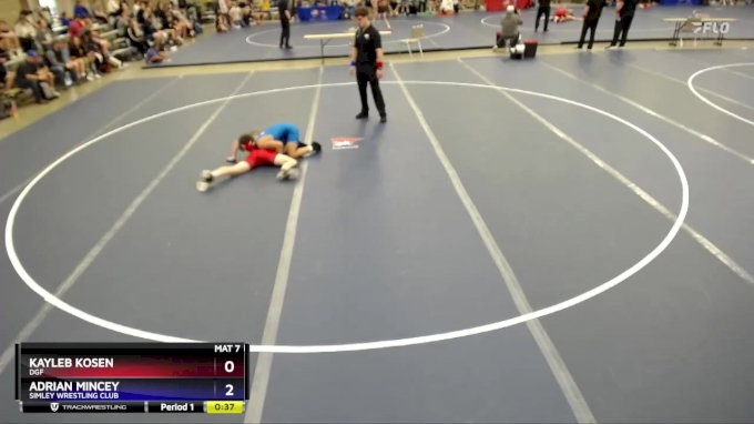 106 lbs Quarterfinal - Kayleb Kosen, DGF vs Adrian Mincey, Simley ...