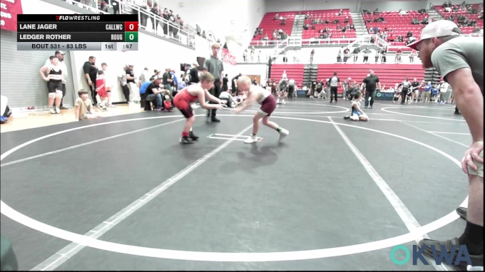 83 lbs Rr Rnd 3 - Lane Jager, Carl Albert vs Ledger Rother, Rough Riders