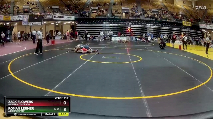 141 lbs Quarterfinal - Roman Lermer, Air Force Prep vs Zack Flowers ...