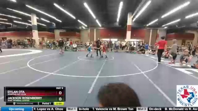 92 lbs Quarterfinal - Dylan Ota, Spartan Mat Club vs Jackson Rosenberry ...