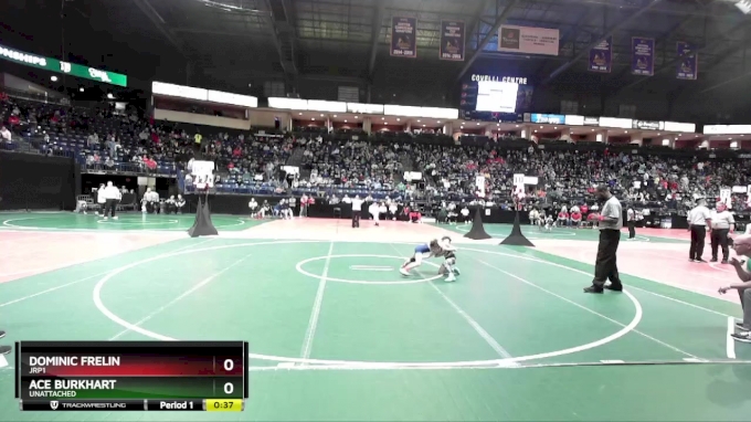 61 lbs Cons. Round 2 - Ace Burkhart, Unattached vs Dominic Frelin, JRP1