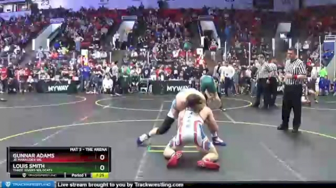 145 lbs Cons. Semi - Louis Smith, Three Rivers Wildcats vs Gunnar Adams ...