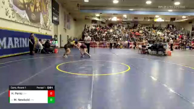 170 lbs Cons. Round 1 - Melanie Newbold, Paloma Valley vs Hannah Perez ...