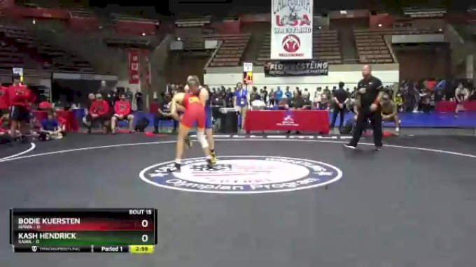 138 lbs Round 2 (16 Team) - Bodie Kuersten, NAWA vs Kash Hendrick, SAWA