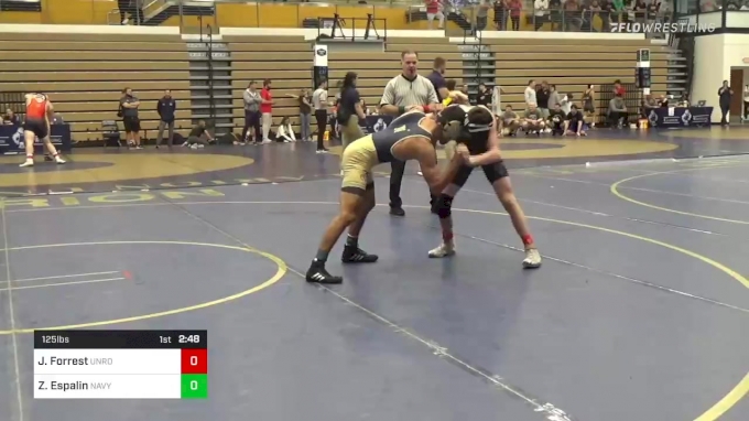 125 lbs Round Of 16 - Jax Forrest, Unrostered vs Zach Espalin, Navy