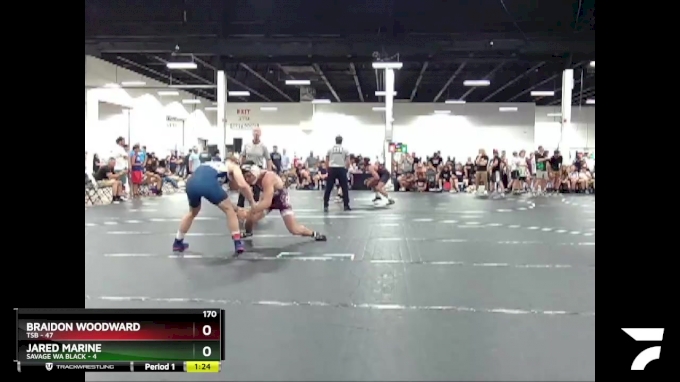 170 lbs Round 1 (4 Team) - Braidon Woodward, TSB vs Jared Marine ...