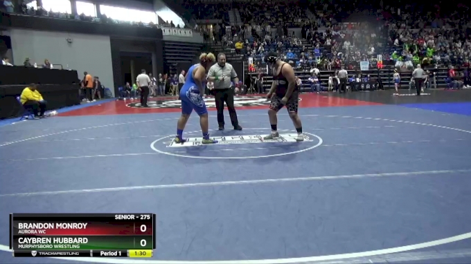 275 lbs Champ. Round 2 - Brandon Monroy, Aurora WC vs Caybren Hubbard ...