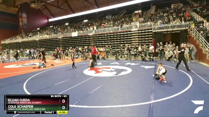 40 lbs Semifinal - Cole Schaefer, Green River Grapplers Wrestling vs ...