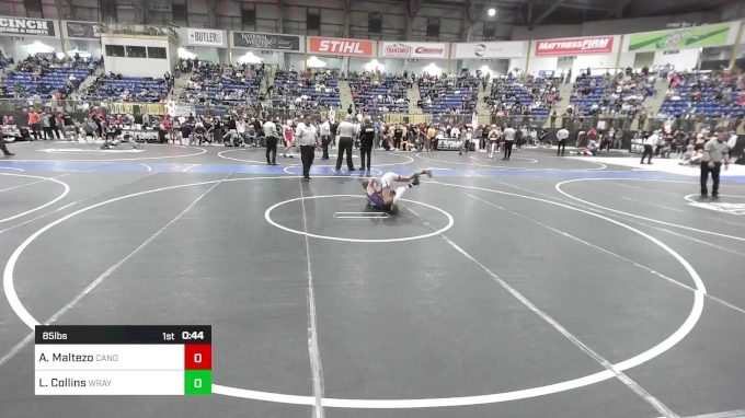 85 lbs Consi Of 8 #1 - Aiden Maltezo, Canon City vs Luke Collins, Wray WC