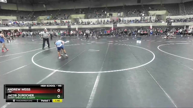 145 lbs Champ. Round 2 - Andrew Weiss, LAW vs Jacob Durocher, Askren ...