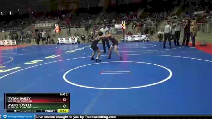 90 lbs 5th Place Match - Avery Saville, Glenpool Youth Wrestling vs ...