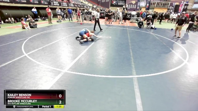 125 lbs Quarterfinal - Kailey Benson, Purler Wrestling Inc vs Brooke ...