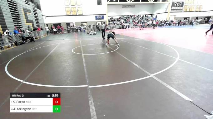 149A lbs Rr Rnd 3 - Kyle Parco, Arizona State vs Jackson Arrington, NC ...